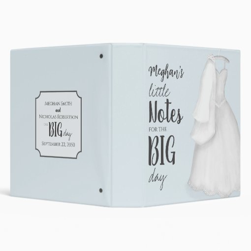 Modern Bride Elegant Vintage Cute Wedding Dress No 3 Ring Binder | Zazzle