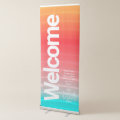 Modern Bright and Bold Welcome Small Business Retractable Banner | Zazzle
