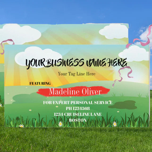 Modern Bright Festival Theme Business Card | Zazzle