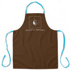 Modern Brown Add Your Logo Business Marketing Apron | Zazzle