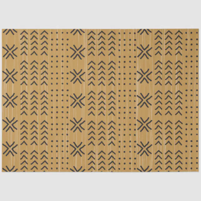 Modern Brown Mudcloth African Pattern Tissue Paper | Zazzle
