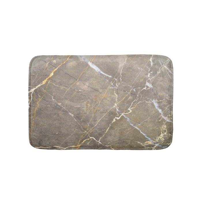 Modern Brown Stone, Marble Pattern Bath Mat | Zazzle.com