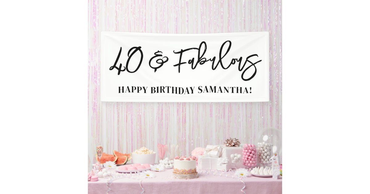 Modern Brush Script 40 and Fabulous Banner | Zazzle