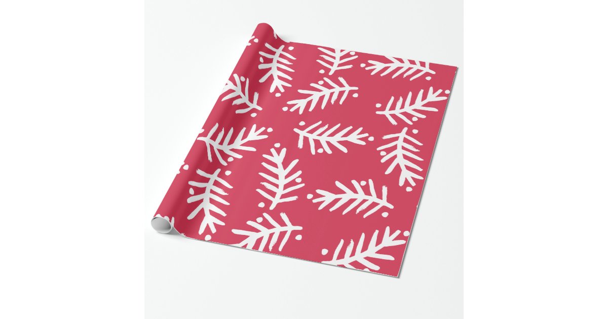 Modern Brush Script Christmas Holiday Wrapping Paper | Zazzle