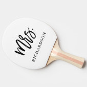 Modern Brush Script | Mrs Ping Pong Paddle | Zazzle