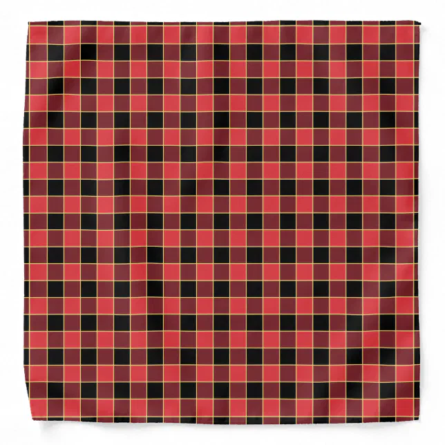 Modern Buffalo Check Custom Colors SVG Graphic Bandana | Zazzle