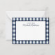 Modern Buffalo Plaid Custom Name Personal Note Card | Zazzle