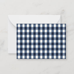Modern Buffalo Plaid Custom Name Personal Note Card | Zazzle