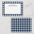 Modern Buffalo Plaid Custom Name Personal Note Card | Zazzle