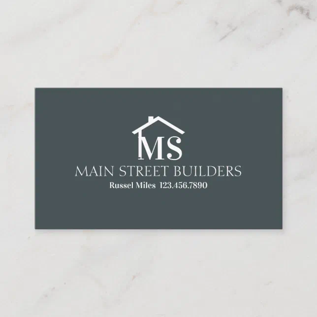 Modern Builder Construction Card | Zazzle
