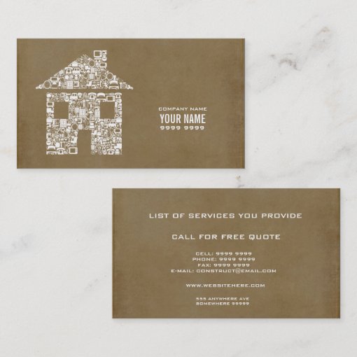 Modern Builder Construction Template Business Card | Zazzle