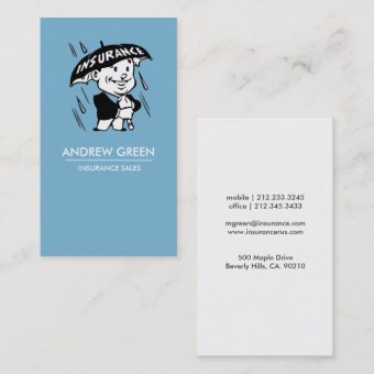 Modern Business Card | Insurance Sales | Zazzle