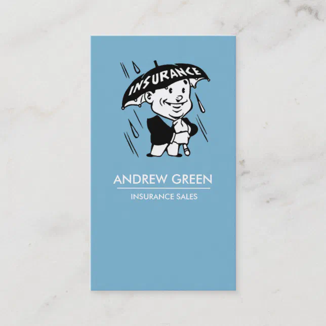Modern Business Card | Insurance Sales | Zazzle