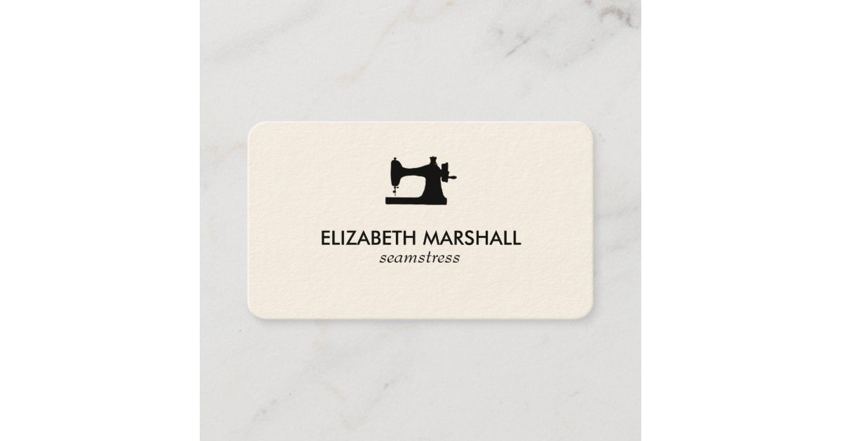 Modern Business Card No. 73 | Sewing Machine | Zazzle