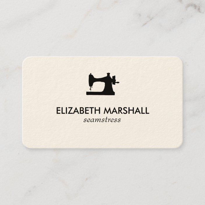 Modern Business Card No. 73 | Sewing Machine | Zazzle.com