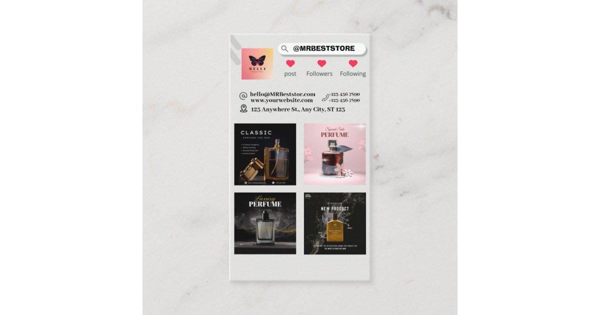 Modern Business Card QR Code Photo Collage | Zazzle