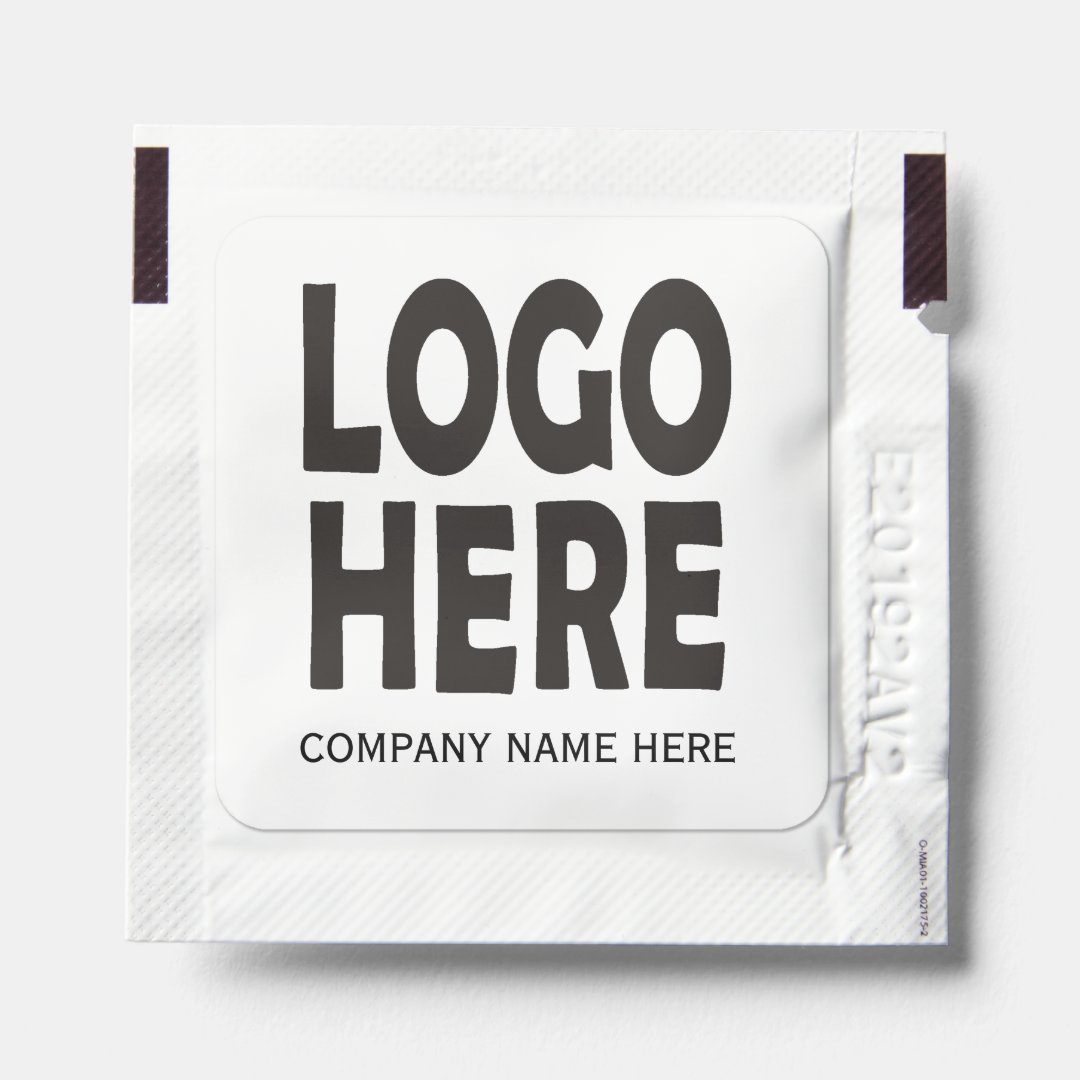 Modern business custom logo promotional hand sanitizer packet | Zazzle