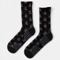 Modern Business Customizable Promotional Black Socks | Zazzle