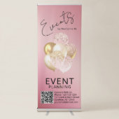 Modern Business Event Planner Promotional Retractable Banner | Zazzle
