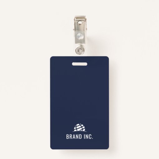 Modern Business ID Badge | Zazzle
