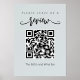 Modern Business Leave Review QR Code Sign Holder | Zazzle