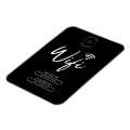 Modern Business Logo Black and White Wifi Details Magnet | Zazzle