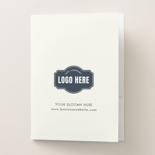 Modern Business Logo Custom Presentation Folder | Zazzle