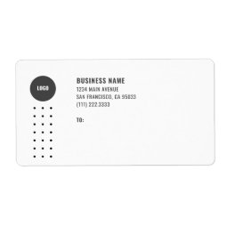Modern Business Logo Mailing Shipping Labels | Zazzle