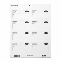 Modern Business Logo Mailing Shipping Labels | Zazzle