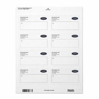 Modern Business Logo Mailing Shipping Labels | Zazzle