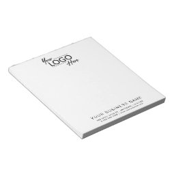 Modern Business Logo Notepad | Zazzle