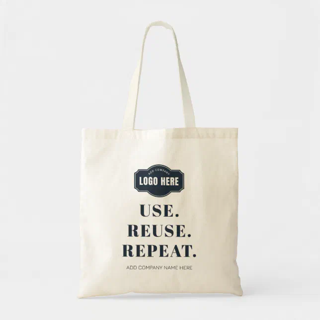 Modern Business Logo Real Estate Agent Swag Tote Bag | Zazzle
