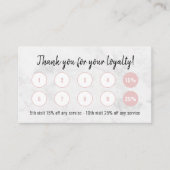 Modern Business Loyalty Card Marble Background | Zazzle