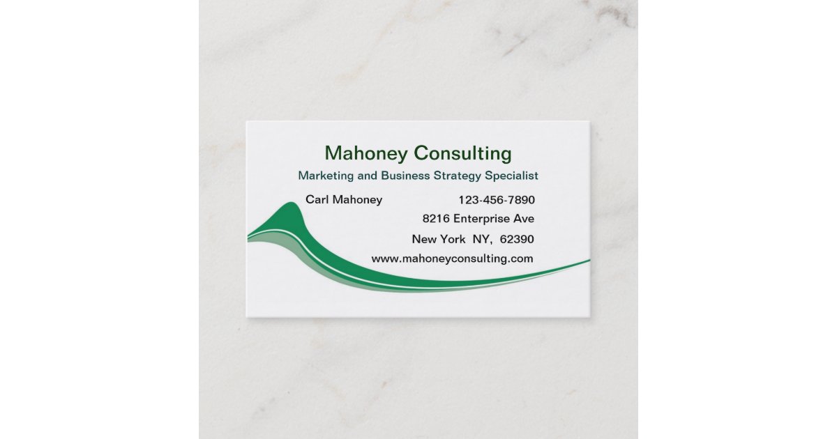 Modern Business Marketing Consulting Business Card | Zazzle