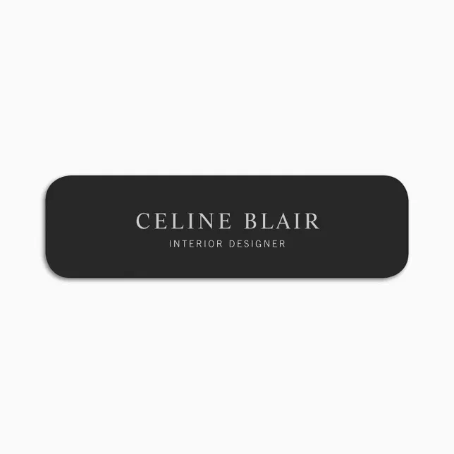 Modern Business Name Tag | Zazzle