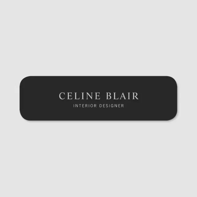 Modern Business Name Tag | Zazzle