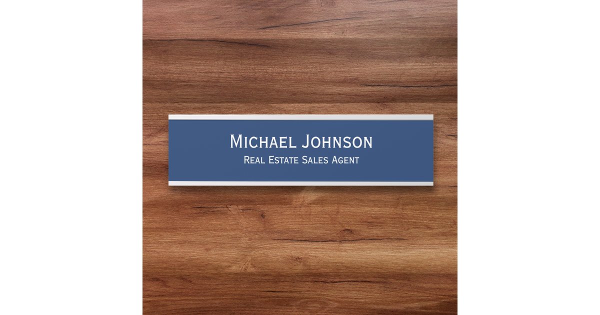 Modern Business Office Name Title Professional Door Sign | Zazzle
