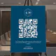 Modern Business Promotional QR Code Foam Board | Zazzle