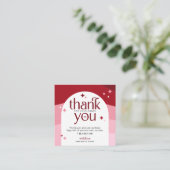 Modern Business Thank You Card Order Insert Retro | Zazzle