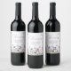 Modern Butterflies Bridal Shower Cheers Wine Label | Zazzle