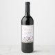 Modern Butterflies Bridal Shower Cheers Wine Label | Zazzle