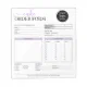 Modern Cake Cupcake Bakery Purple Order Form Notepad | Zazzle