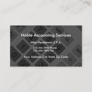 Cpa Business Cards - Business Card Printing | Zazzle