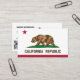 Modern California Business Card, Flag / USA Business Card | Zazzle