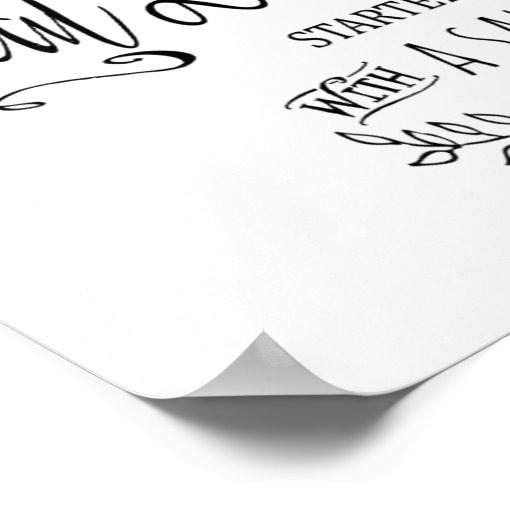 Modern calligraphy Alcohol bar sign print | Zazzle