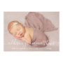 Modern Calligraphy Baby Girl Photo Collage Birth Announcement | Zazzle