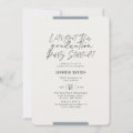 Modern Calligraphy Blue Graduation Party Invitation | Zazzle