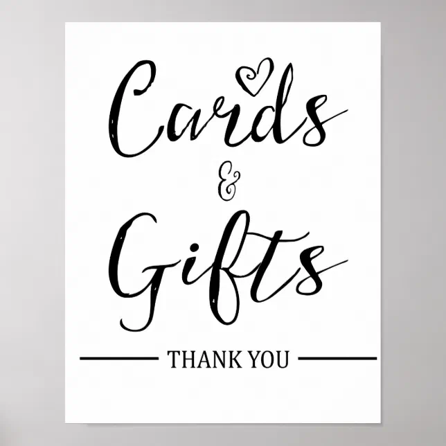 Modern Calligraphy Cards and gift print | Zazzle