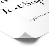 Modern Calligraphy Custom Text Sign | Zazzle