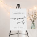 Modern Calligraphy Engagement Party Welcome Sign | Zazzle